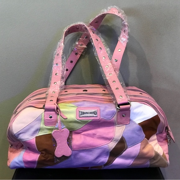 Chrome bones | Small Pets | Chrome Bones Leather Small Pet Carrier ...
